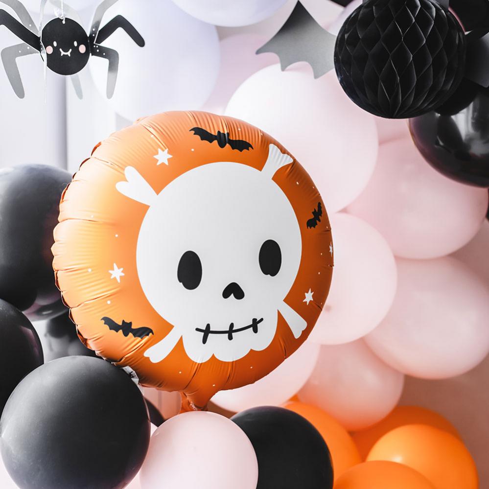 Halloween Folioilmapallo Pääkallo - Partyhalli.fi