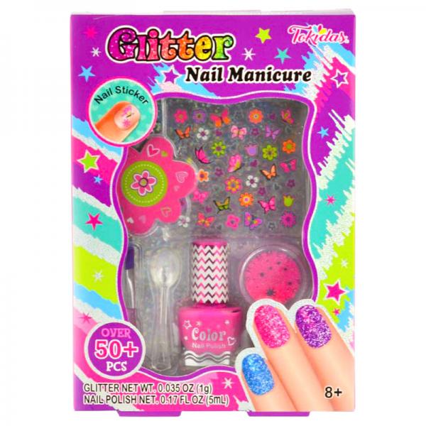 Glitter Manikyyrisetti Lapset - Partyhalli.fi