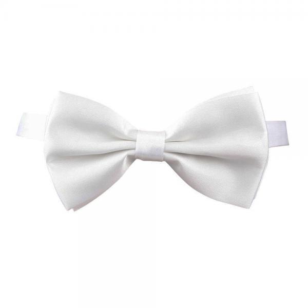 Valkoinen Satiininen Rusetti - Partyhalli.fi