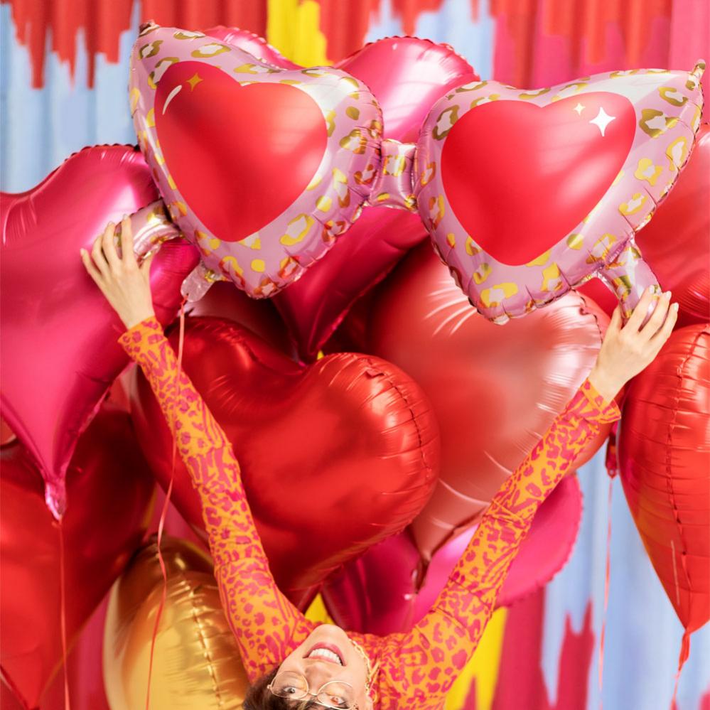 Sydänsilmälasit Foliopallo - Partyhalli.fi