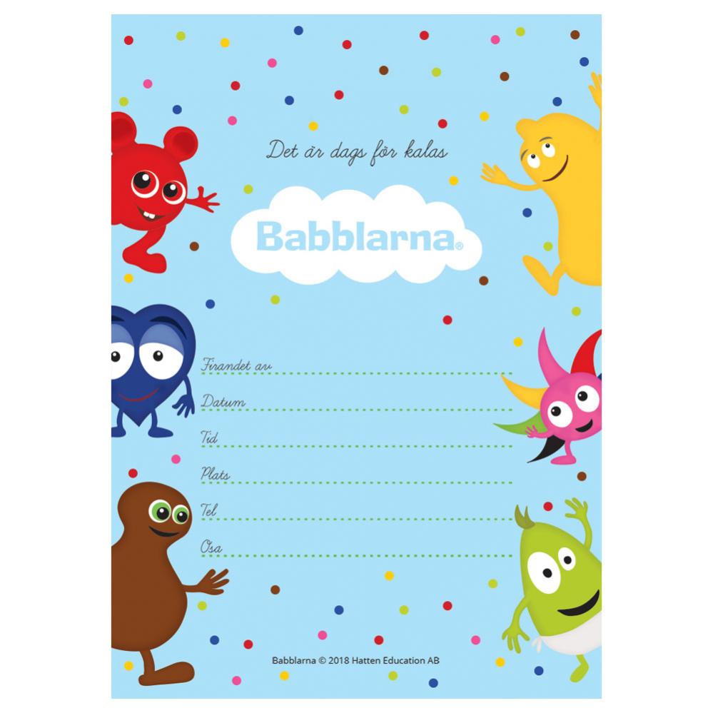 Babblarna Kutsukortit - Partyhalli.fi