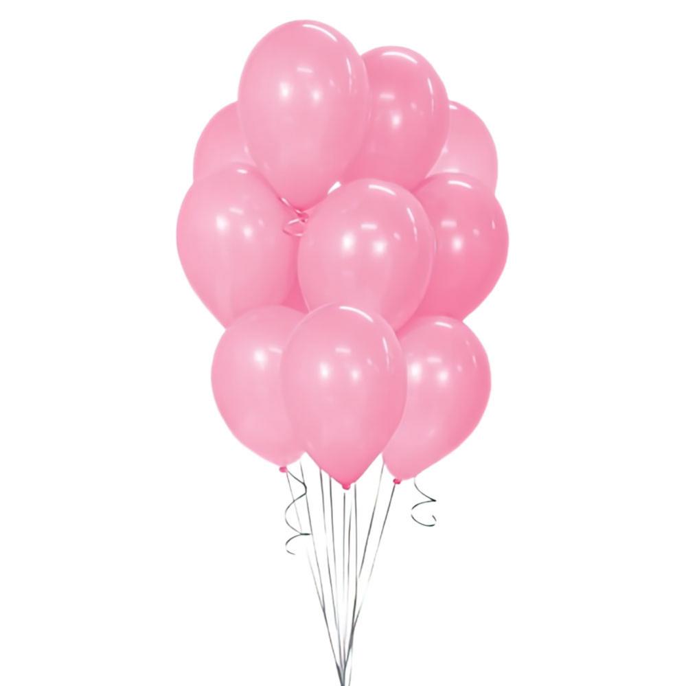 Lateksi-ilmapallot Metallic Vaaleanpinkki - Partyhalli.fi