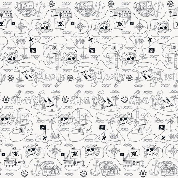 Merirosvo Paperipöytäliina Ahoy - Partyhalli.fi