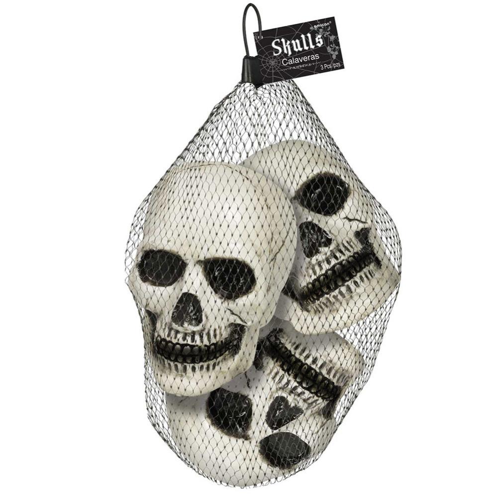 Pääkallo Koriste 3 kpl - Partyhalli.fi