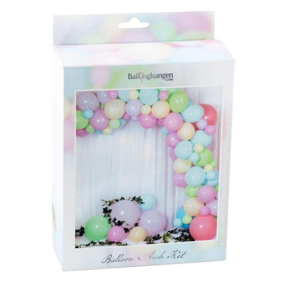 Ilmapallokaari Setti Pastelli Mix - Partyhalli.fi