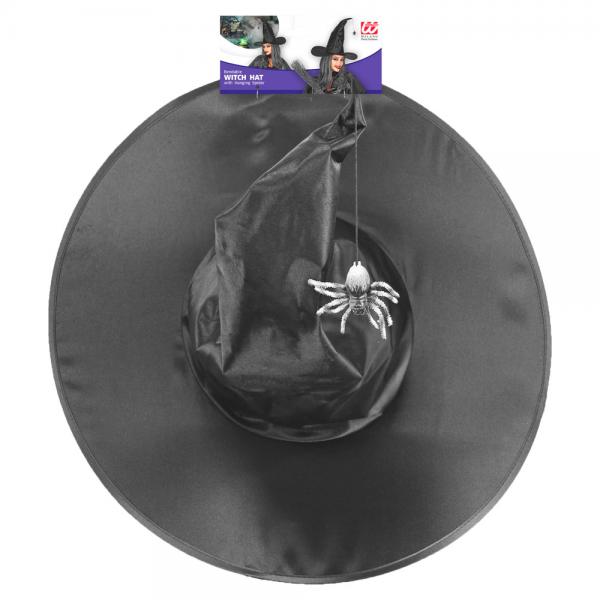 Musta Noitahattu Hämähäkillä - Partyhalli.fi