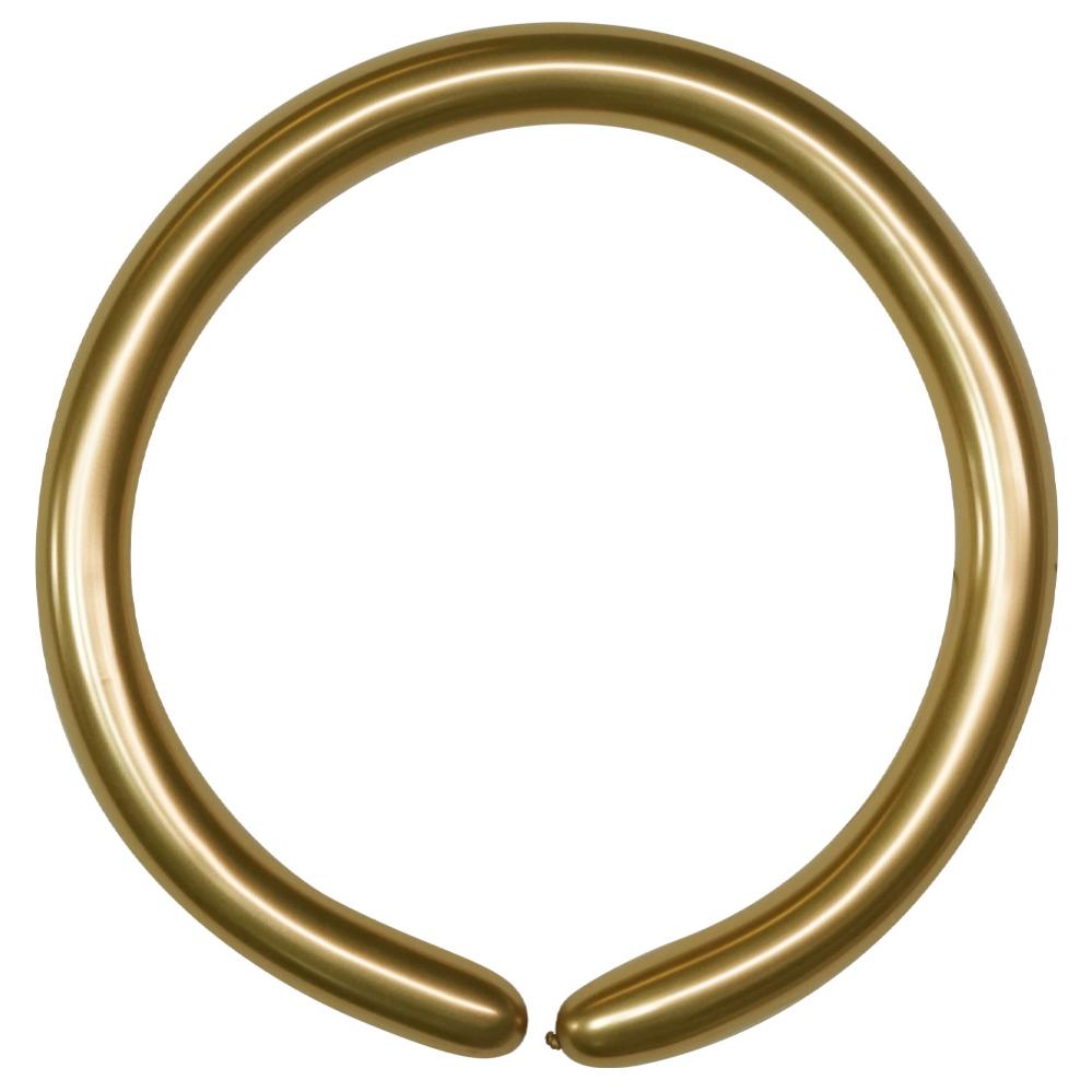 Muotoiltavat Ilmapallot Kromi Kulta 100-pakkaus - Partyhalli.fi