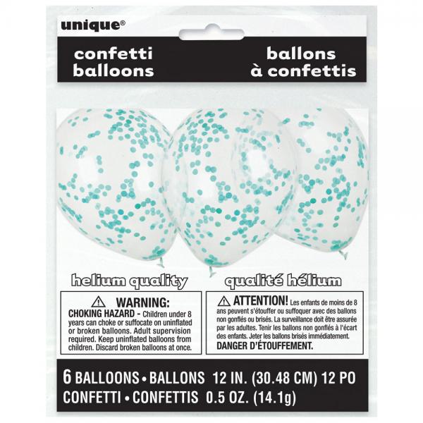 Konfetti-ilmapallot Mintunvihreät - Partyhalli.fi