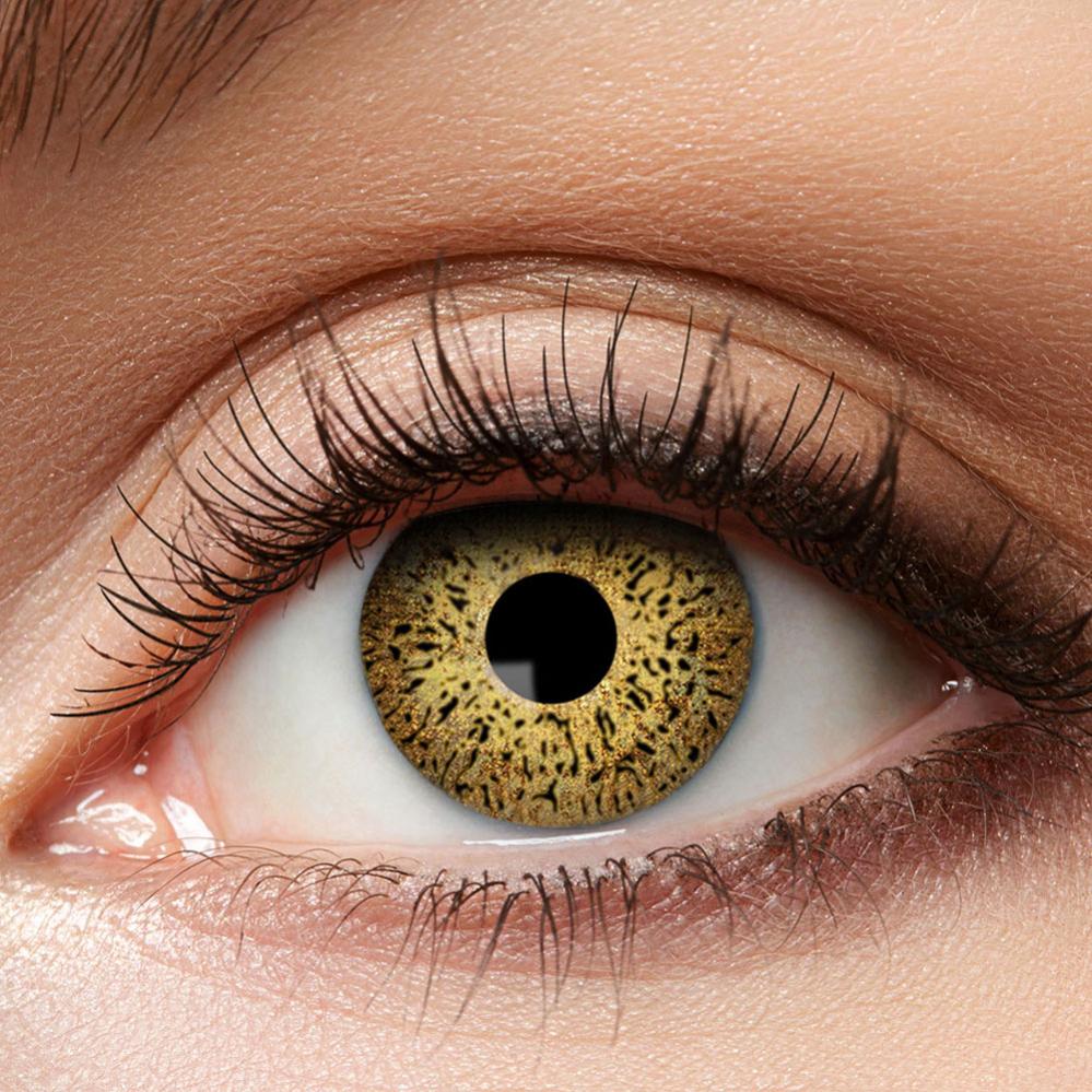 Värilliset Linssit Golden Sparkle - Partyhalli.fi