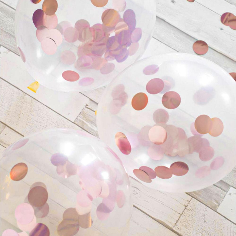 Konfetti-ilmapallot Ruusukulta - Partyhalli.fi
