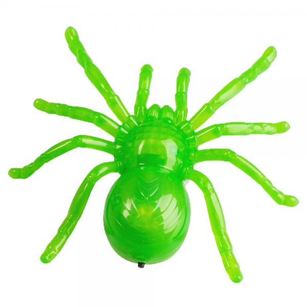 Vihreä Hämähäkki LED Ikkunakoriste - Partyhalli.fi