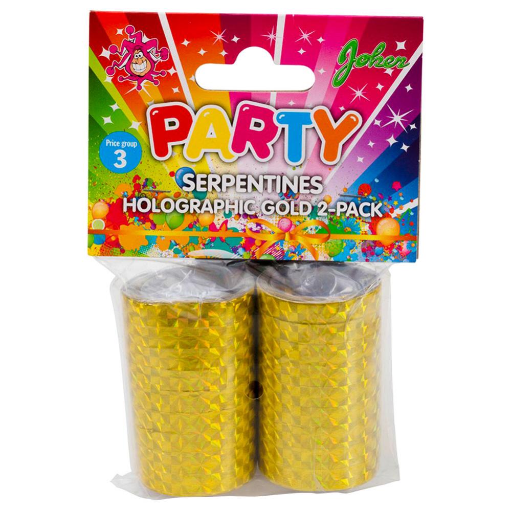 Holografinen Serpentiini Kulta - Partyhalli.fi