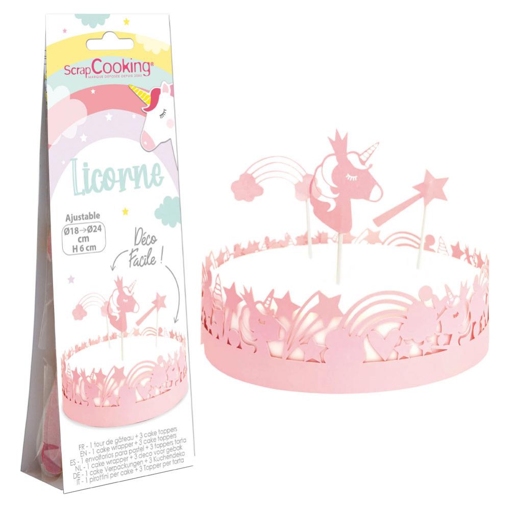 Cake Wrapper Kit Yksisarvinen - Partyhalli.fi