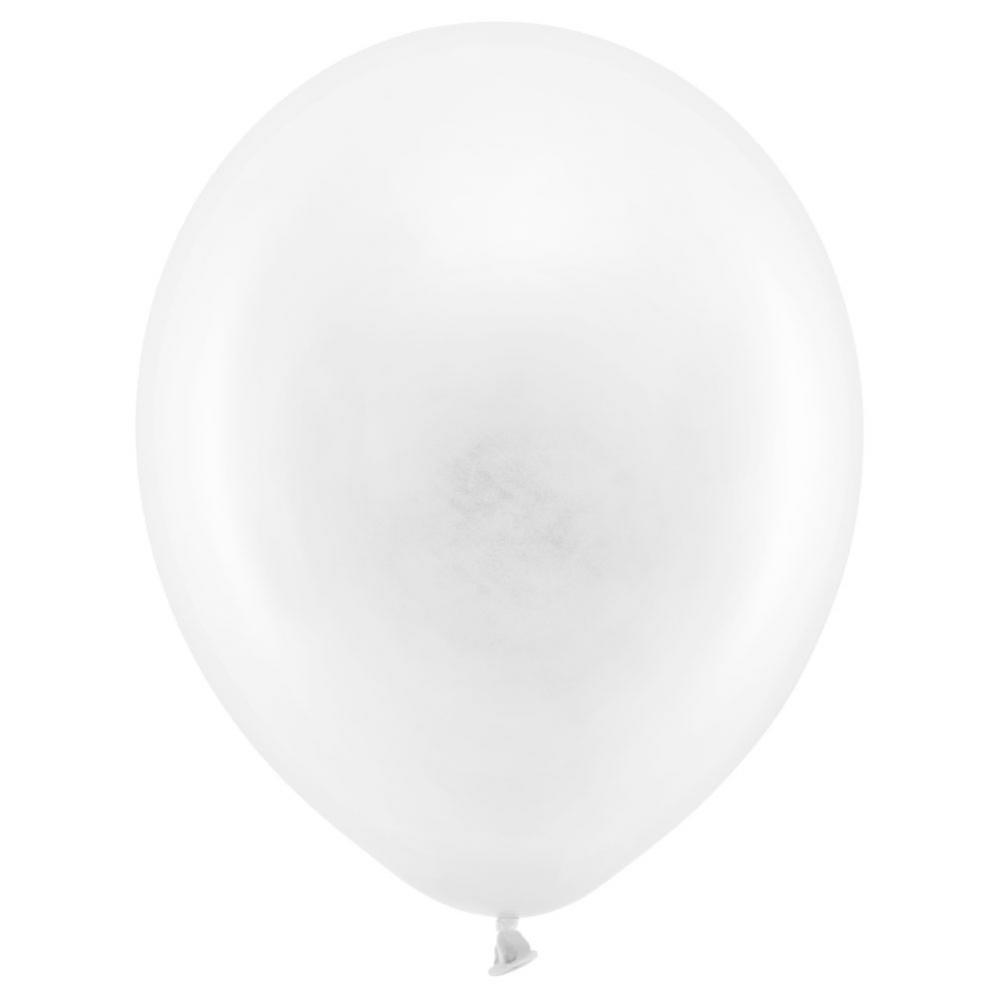 Rainbow Lateksi-ilmapallot Pastelli Valkoinen - Partyhalli.fi