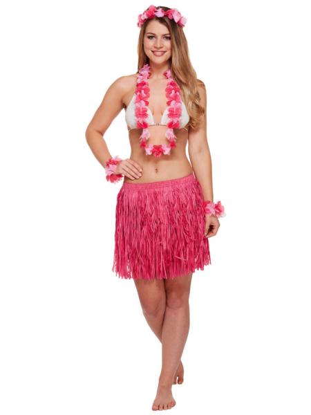 Havaiji-setti Vaaleanpunainen - Partyhalli.fi
