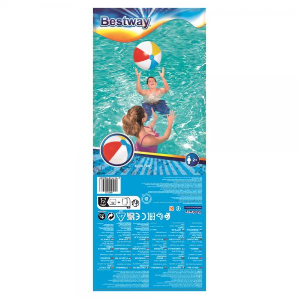 Puhallettava Rantapallo Raidallinen Iso - Partyhalli.fi