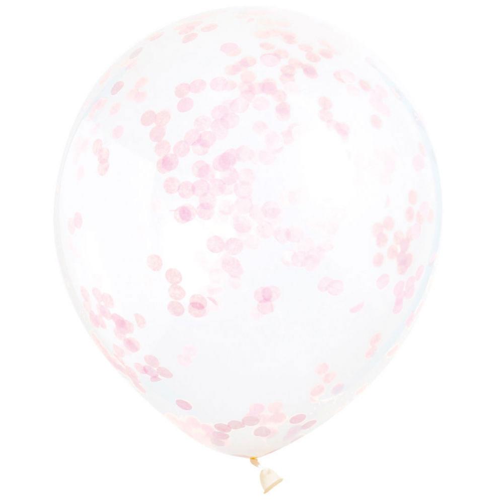 Konfetti-ilmapallot Vaaleanpinkki - Partyhalli.fi