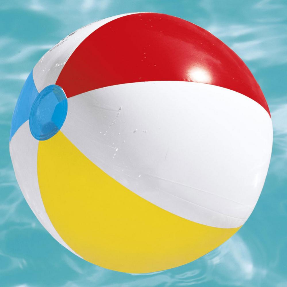 Puhallettava Rantapallo Raidallinen Iso - Partyhalli.fi