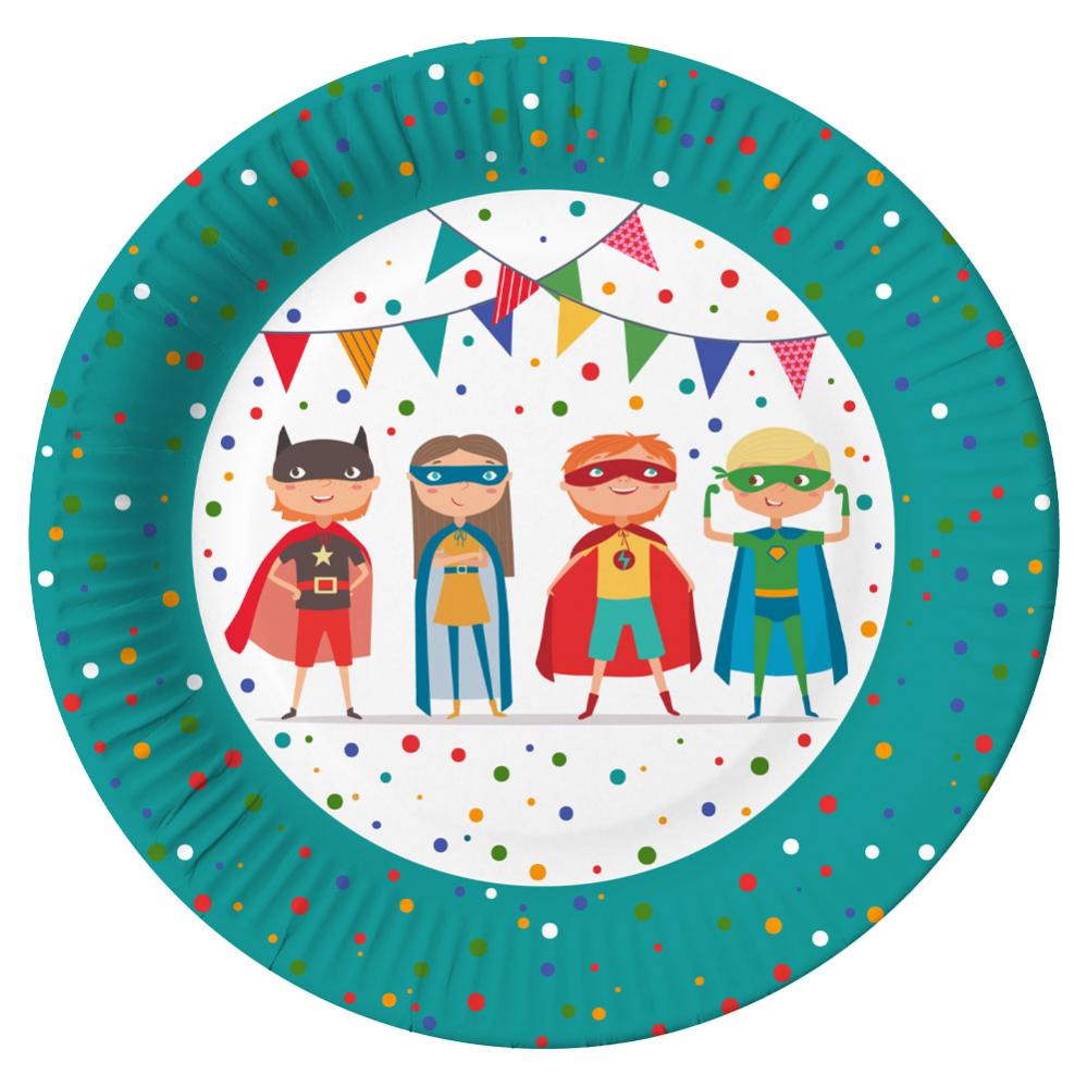 Pahvilautaset Supersankarit - Partyhalli.fi