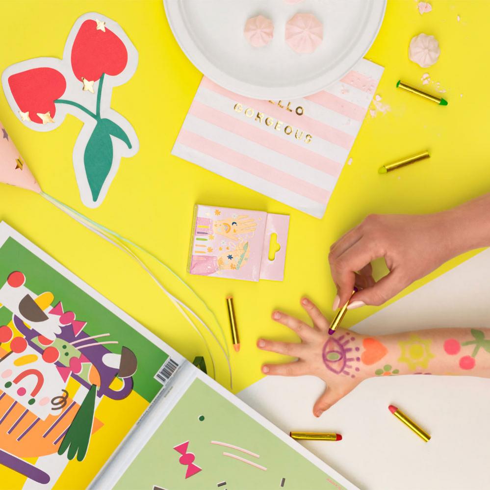 Kasvovärit 6 kpl - Partyhalli.fi