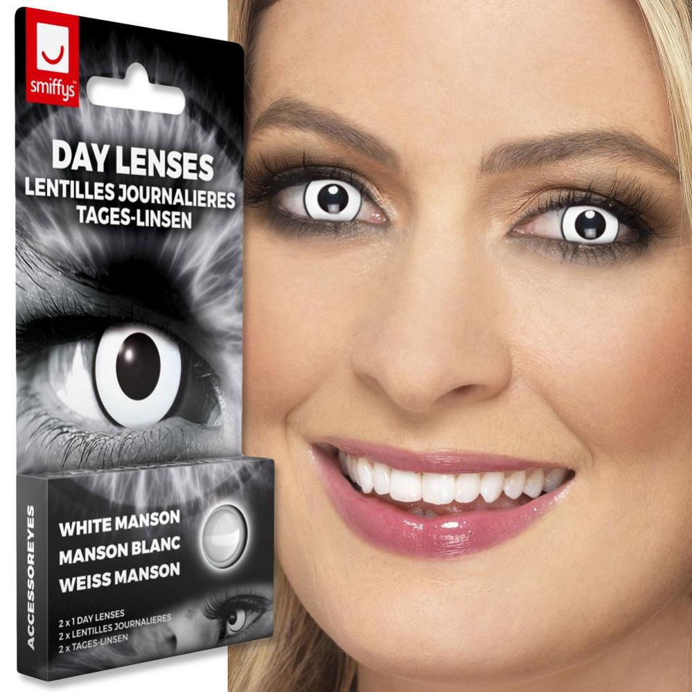 Värilliset Piilolinssit White Manson - Partyhalli.fi