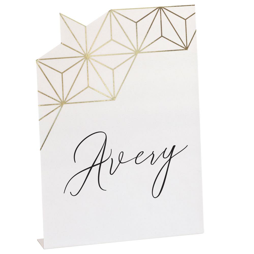 Paikkakortit Kultakuviolla 6 kpl - Partyhalli.fi