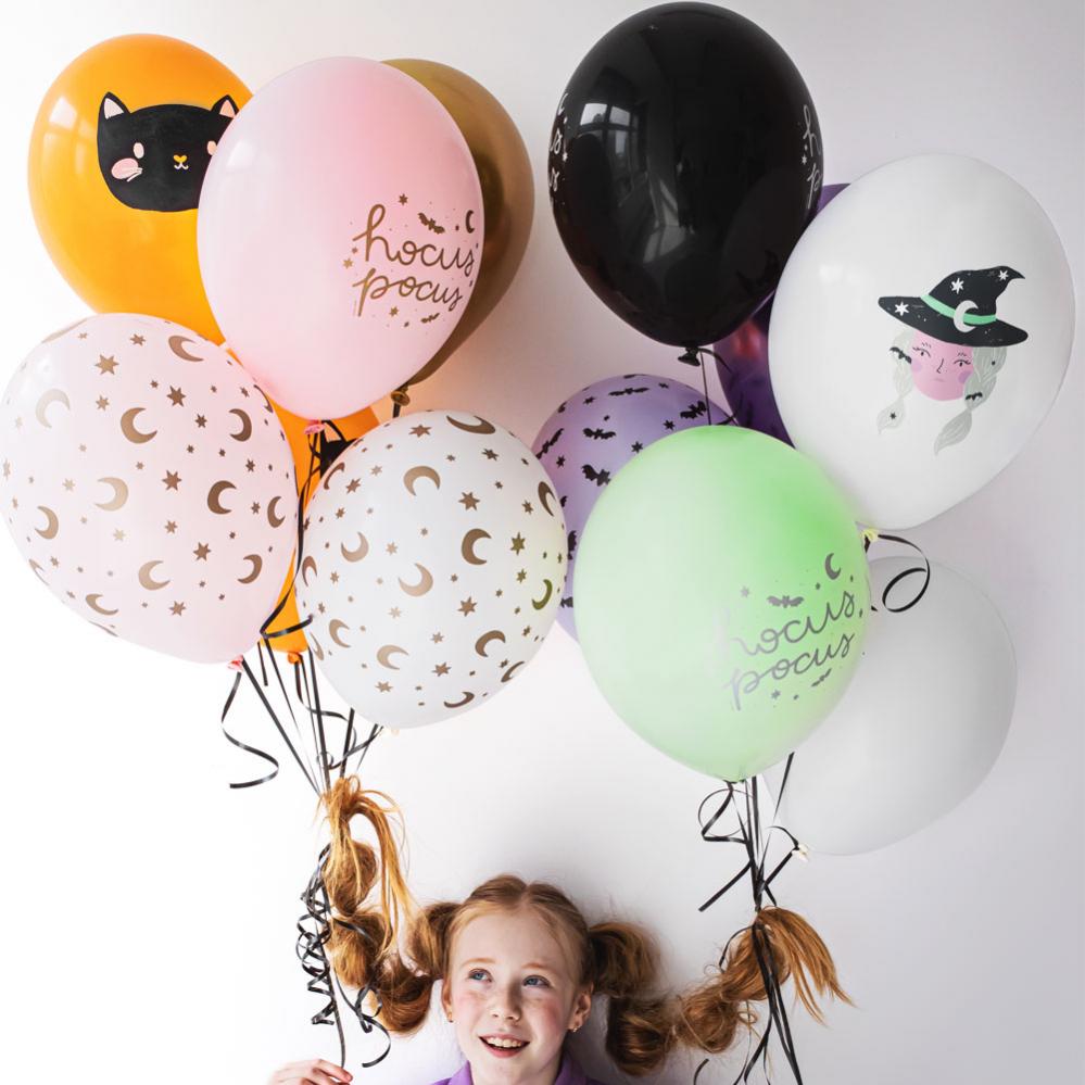 Halloween Ilmapallo Mix Hocus Pocus Kissa - Partyhalli.fi