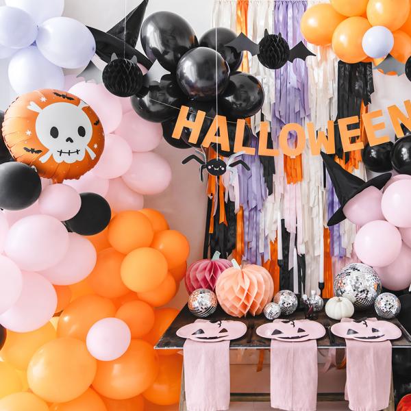 Halloween Folioilmapallo Pääkallo - Partyhalli.fi