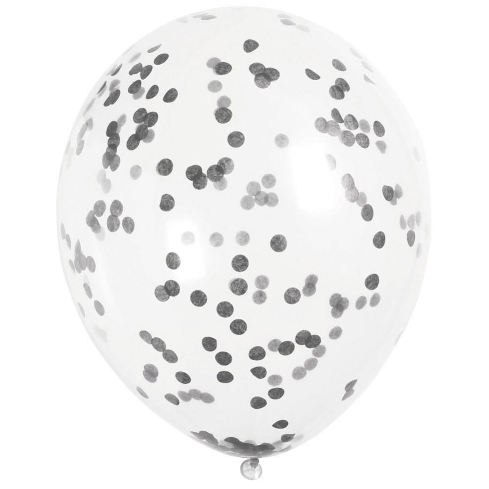 Konfetti-ilmapallot Mustat - Partyhalli.fi