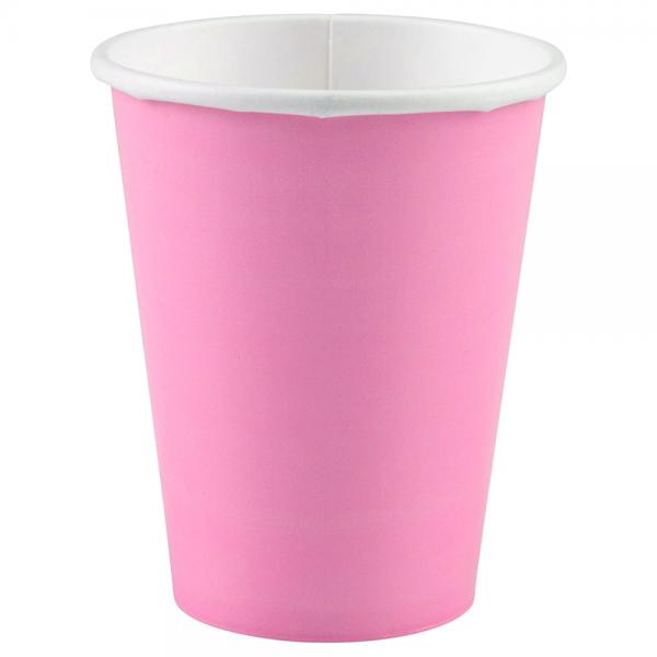 Pahvimukit Vaaleanpinkki - Partyhalli.fi