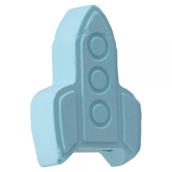 Sininen Kylpypommi Raketti - Partyhalli.fi