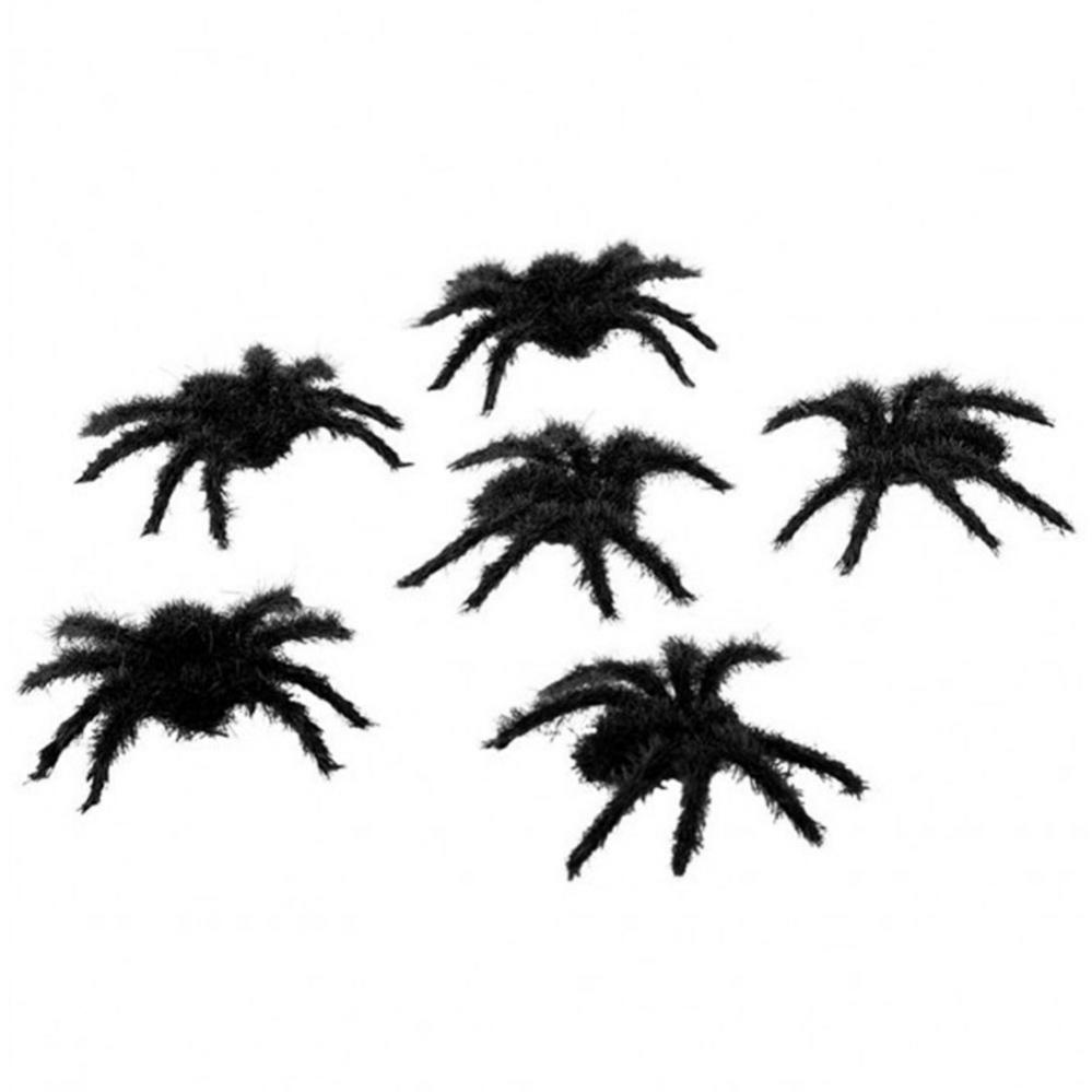 Karvaiset Hämähäkit 6 kpl - Partyhalli.fi