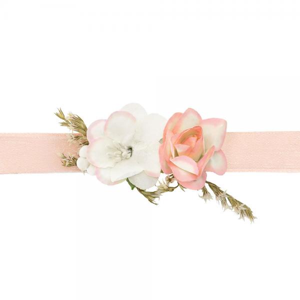 Kukkaranneke Vaaleanpinkki - Partyhalli.fi