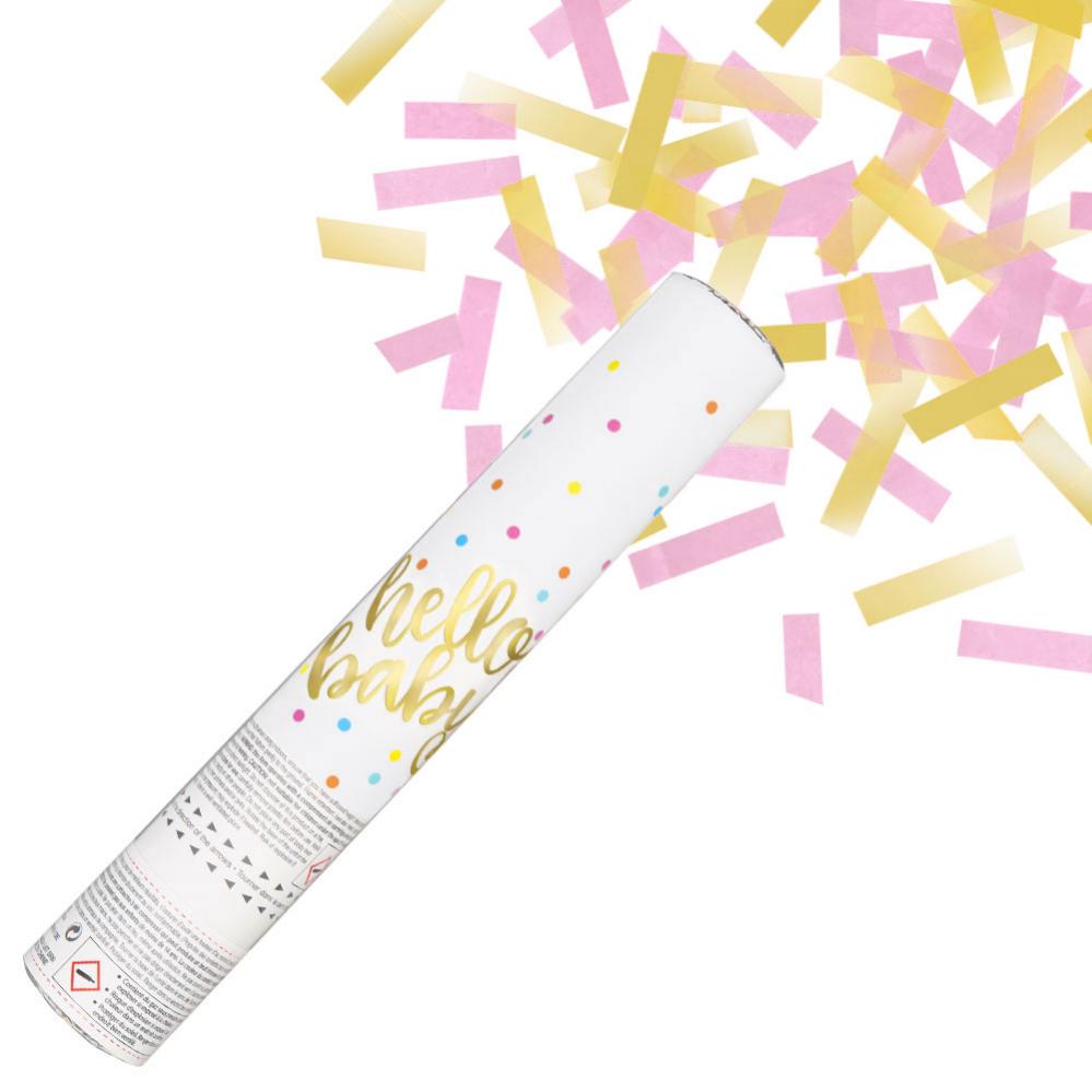Hello Baby Konfettitykki Vaaleanpinkki - Partyhalli.fi