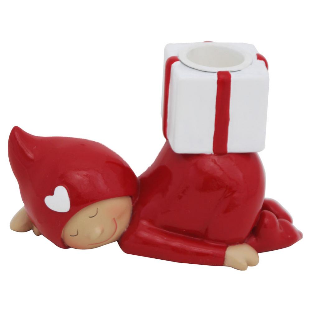 Kynttilänjalka Nukkuva Tonttu - Partyhalli.fi