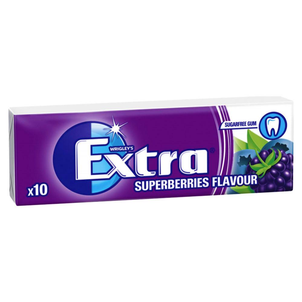 Wrigley's Extra White Superberries Flavour Purukumi - Partyhalli.fi