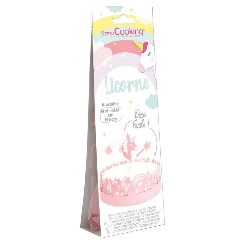 Cake Wrapper Kit Yksisarvinen - Partyhalli.fi