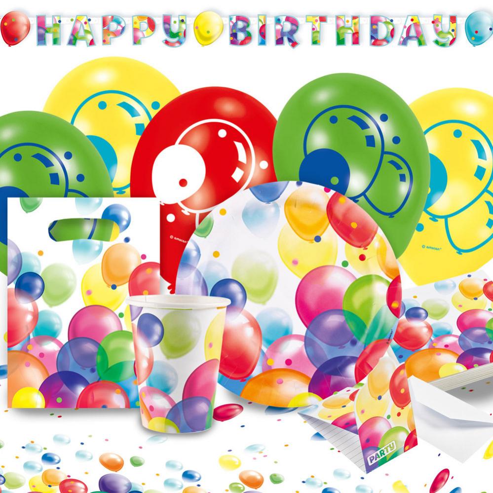 Ilmapallot Synttäripakkaus Deluxe 8 hengelle - Partyhalli.fi