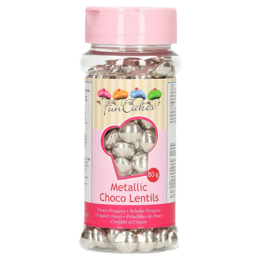 Strösseli Suklaalinssit Metalli Hopea - Partyhalli.fi