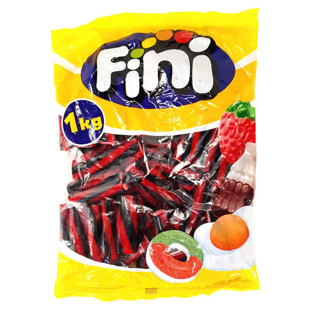 Fini Zebra Vadelma Lakritsi Karkki 1 Kg - Partyhalli.fi