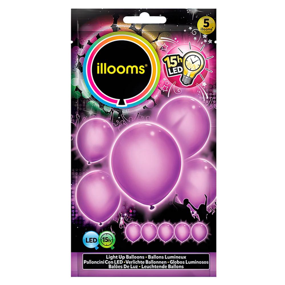 Illooms LED-ilmapallot Violetit - Partyhalli.fi