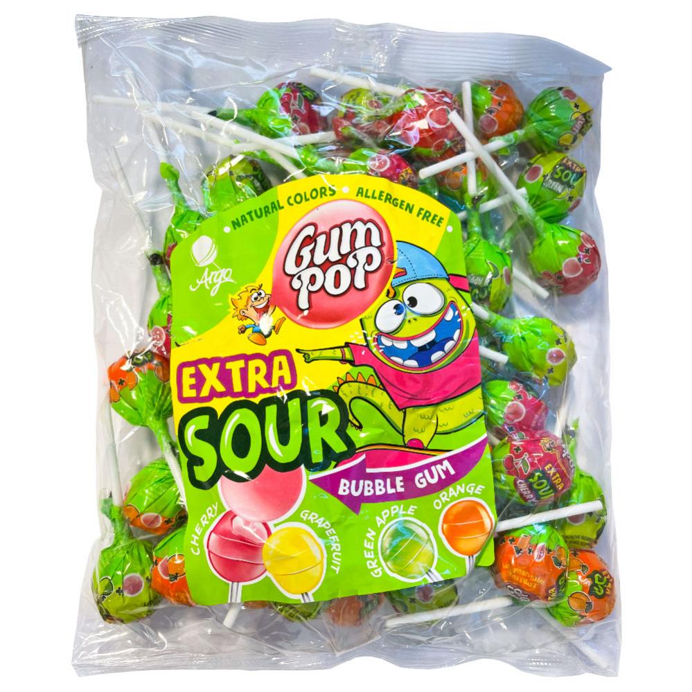 Gum Pop Extra Sour Tikkarit 48-pakkaus - Partyhalli.fi