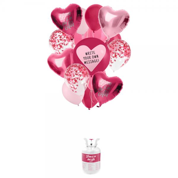 Heliumpullo ja Ilmapallot Love Is In The Air - Partyhalli.fi