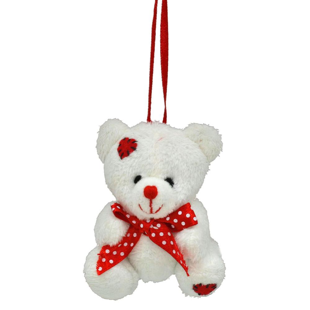 Pieni Nalle Rusetilla Valkoinen - Partyhalli.fi