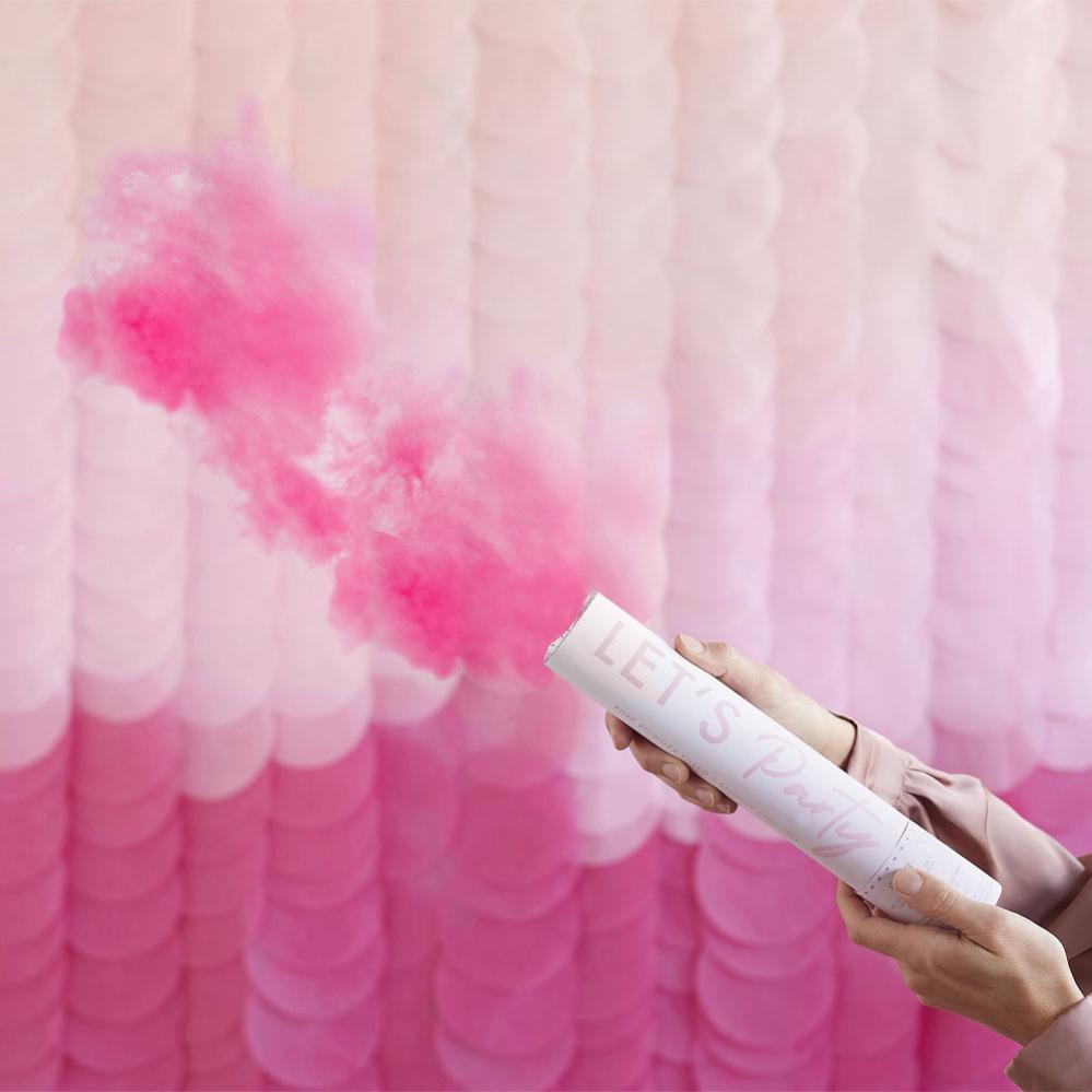 Vaaleanpunainen Savupommi Lets Party - Partyhalli.fi