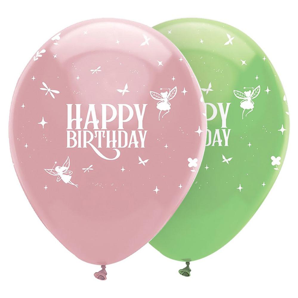 Fairy Forest Ilmapallot Happy Birthday - Partyhalli.fi