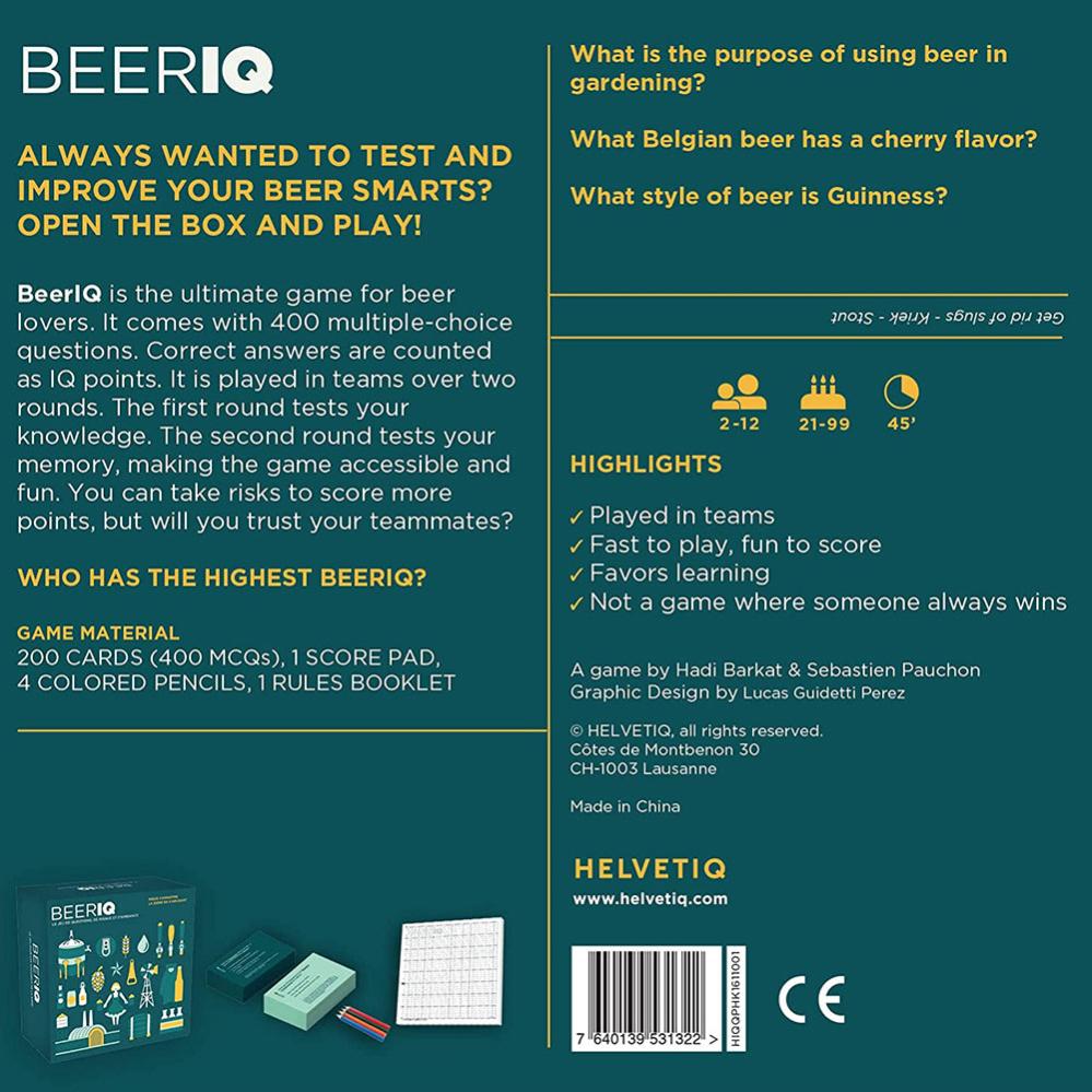 Beer IQ Olut Peli - Partyhalli.fi