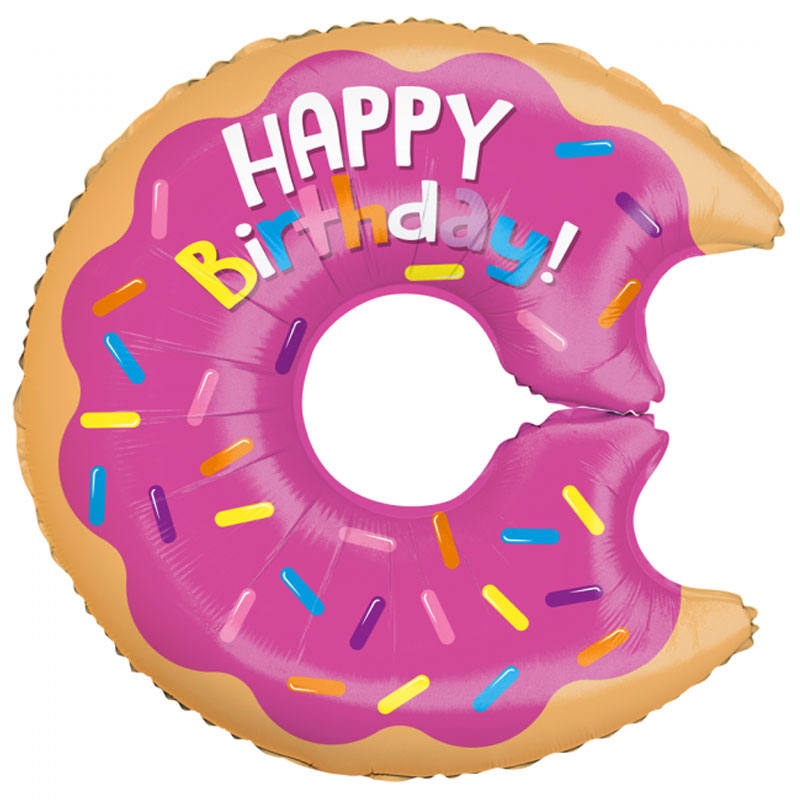 Happy Birthday Donut Ilmapallo - Partyhalli.fi