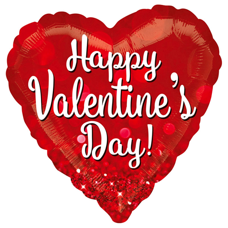 Sydänilmapallo Happy Valentine's Day - Partyhalli.fi
